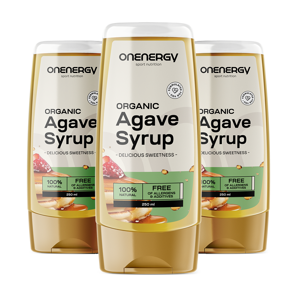 3x Xarope de agave BIO, total de 750 ml - OnEnergy.pt
