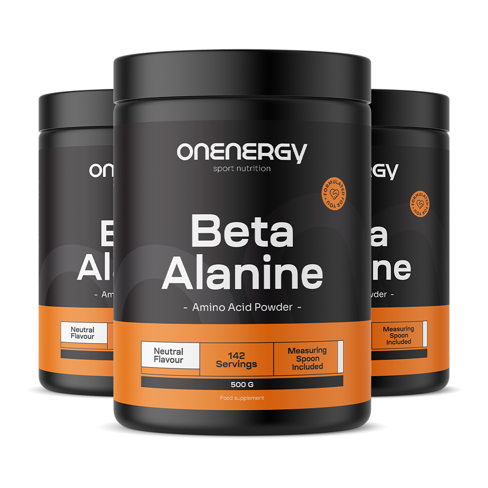 3x Beta-alanina em pó, total de 1500 g - OnEnergy.pt