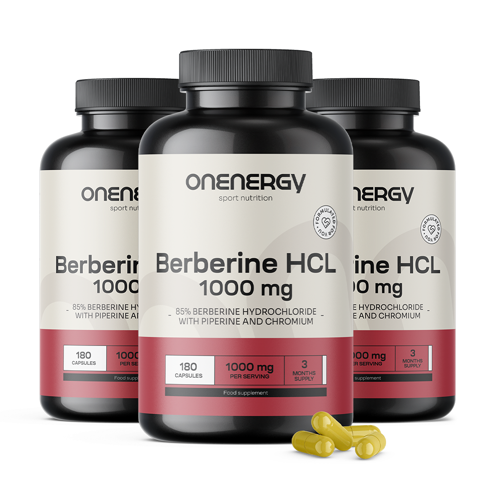 3x Berberina HCL 1000 mg – com piperina e crómio, total de 540 cápsulas ...