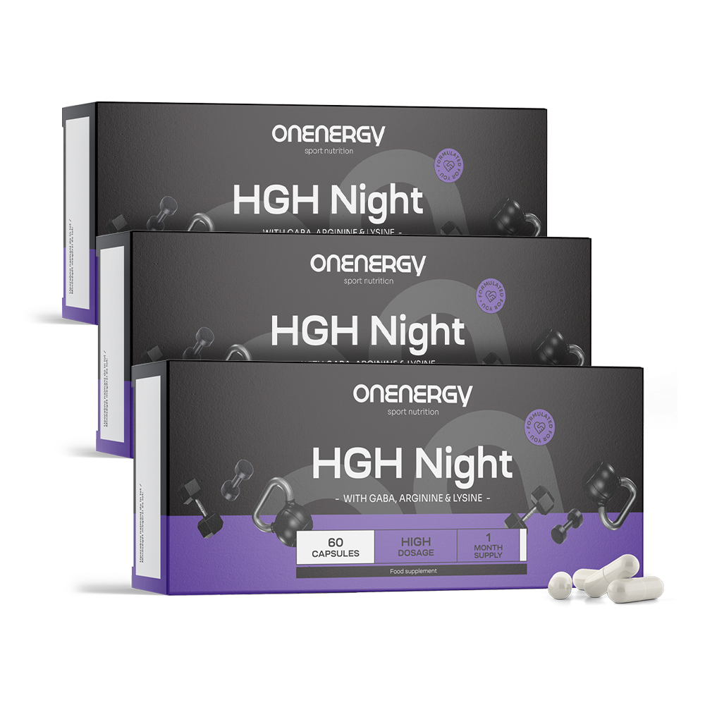 3x HGH Night – Natural HGH Booster, total de 180 cápsulas - OnEnergy.pt